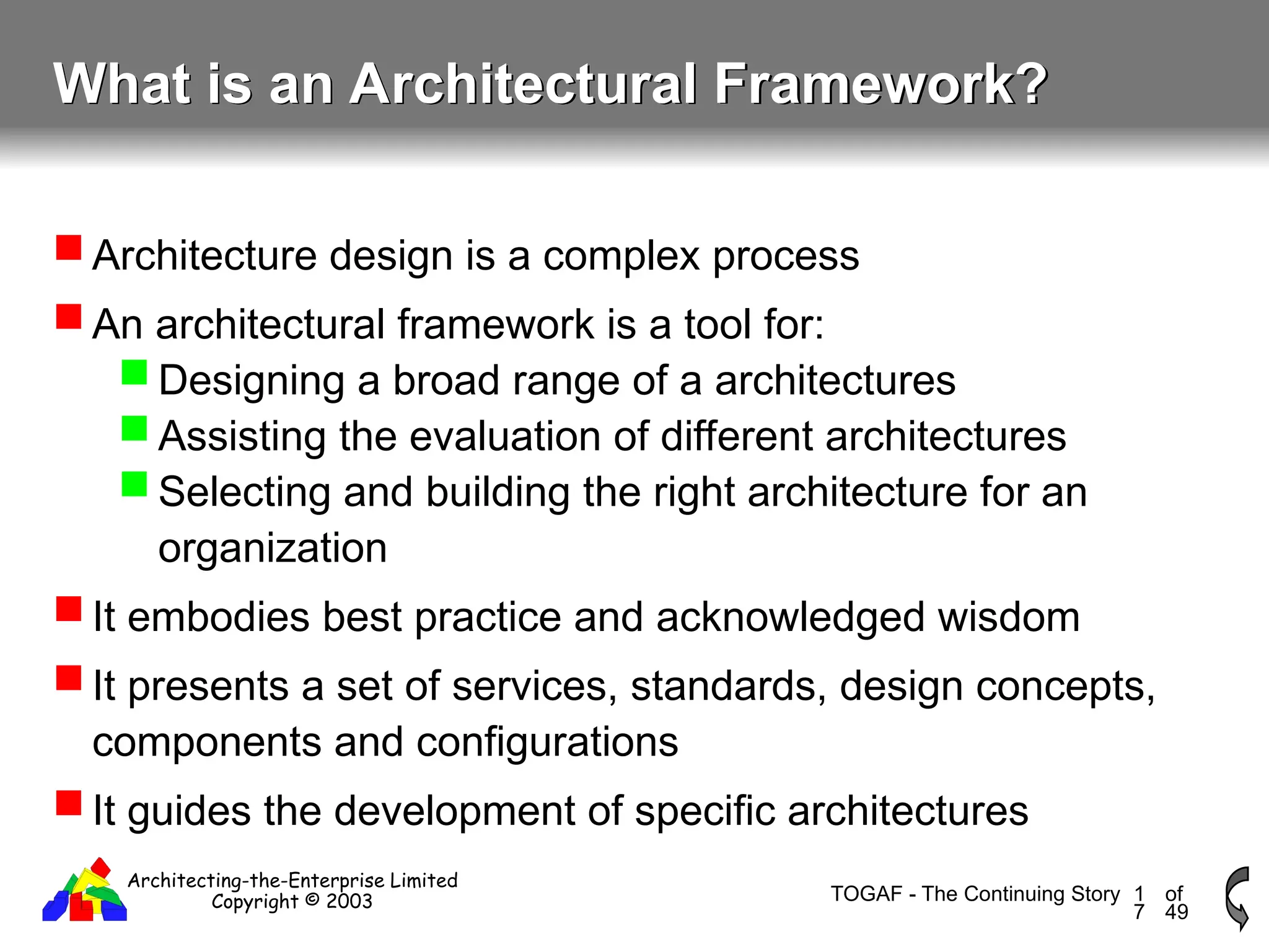 The Open Group Architecture Framework (TOGAF) | PPT | Computer Software and Applications | Computing