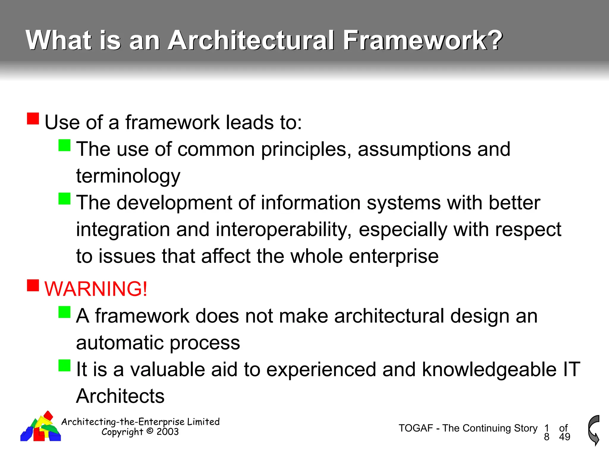 The Open Group Architecture Framework (TOGAF) | PPT | Computer Software and Applications | Computing