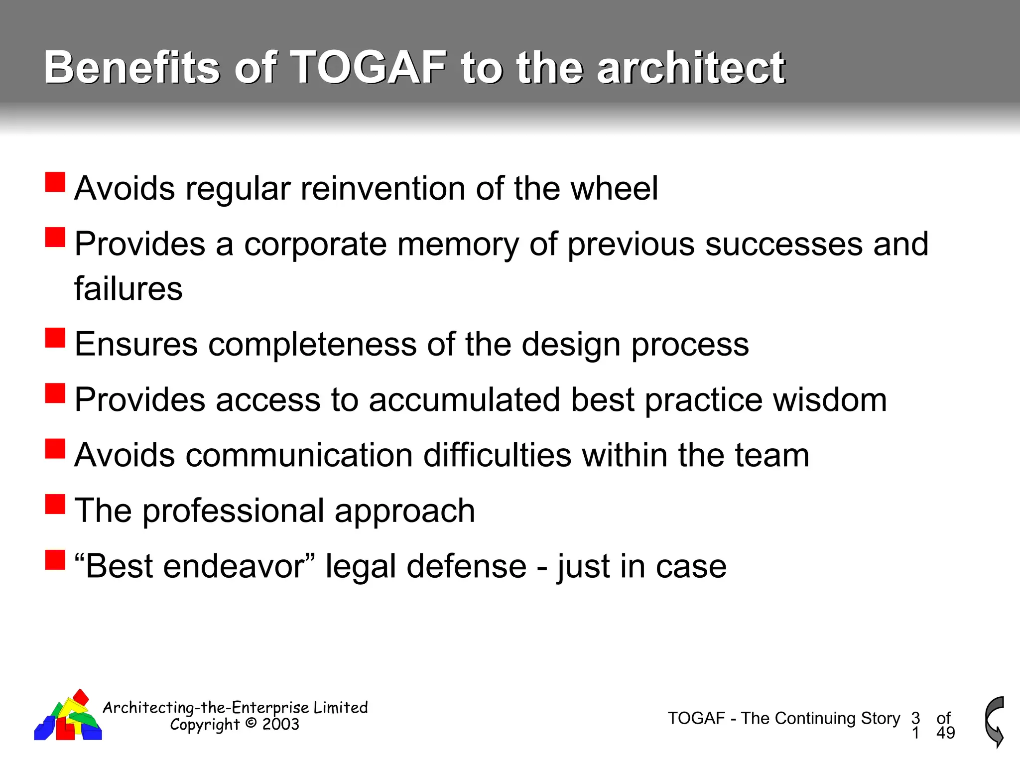 The Open Group Architecture Framework (TOGAF) | PPT