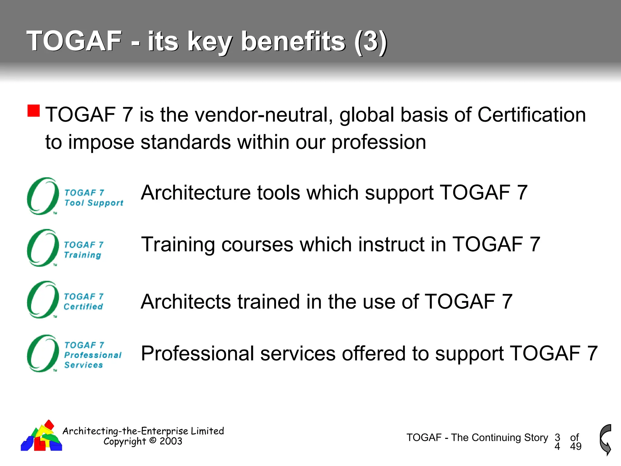 The Open Group Architecture Framework (TOGAF) | PPT