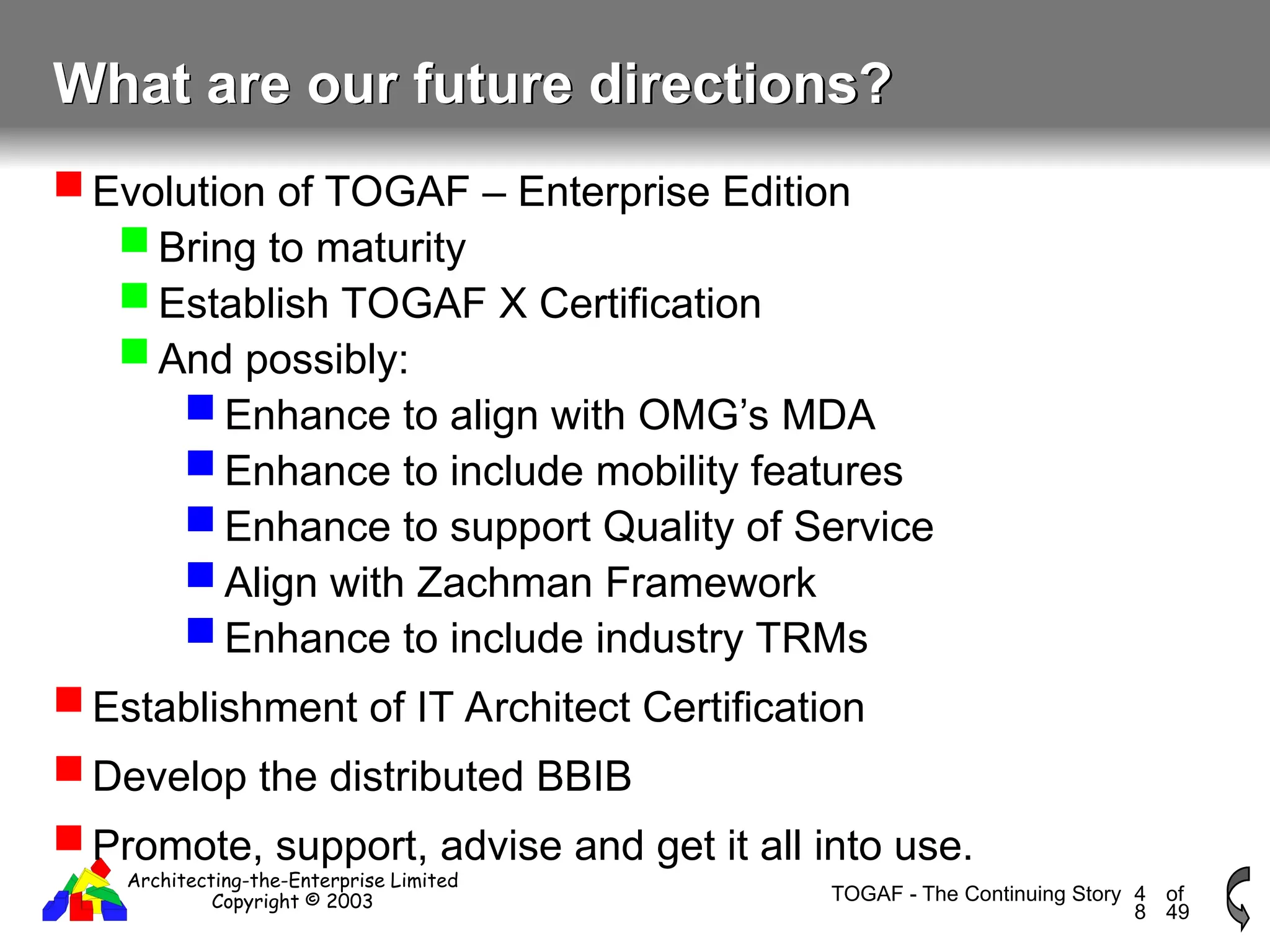 The Open Group Architecture Framework (TOGAF) | PPT
