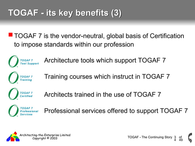 The Open Group Architecture Framework (TOGAF) | PPT