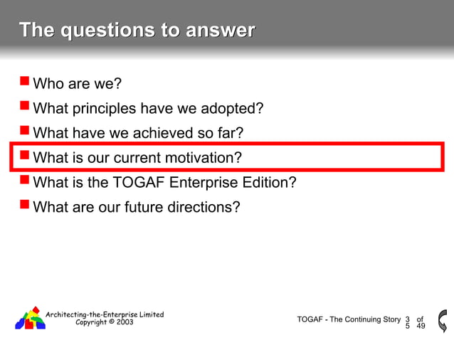 The Open Group Architecture Framework (TOGAF) | PPT