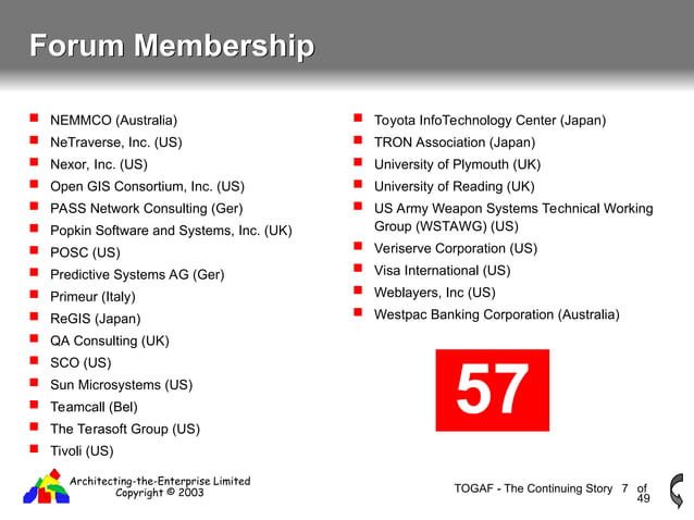 The Open Group Architecture Framework Togaf Ppt