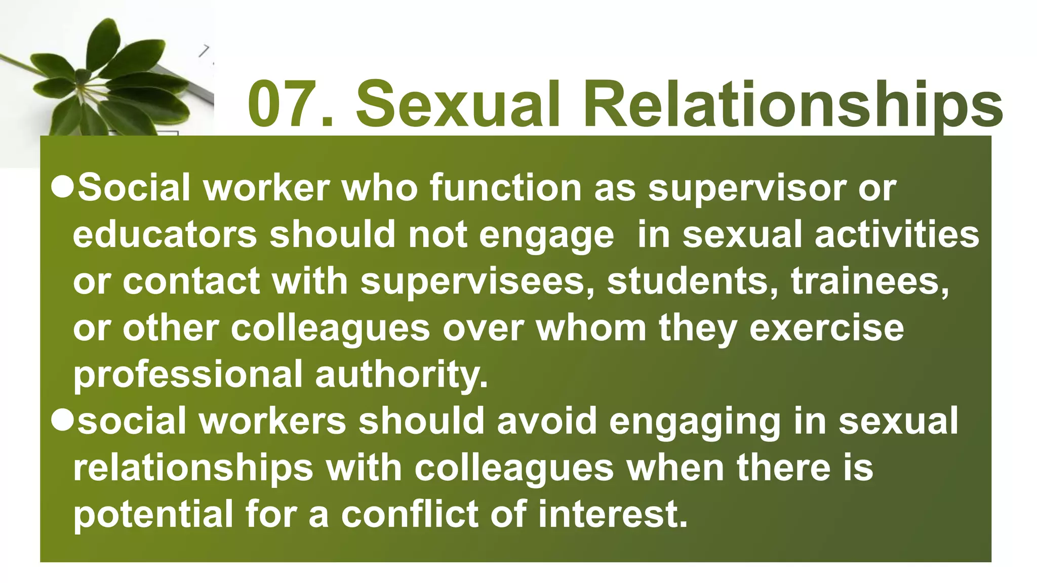 Social Work's Ethical Responsibilities to Colleagues | PPTX