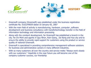 Greensoft general presentation ver.4.2 | PPSX