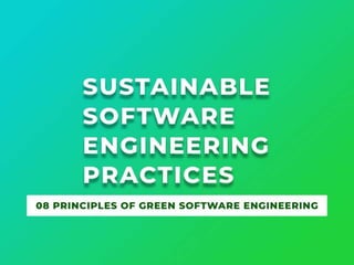 Green Coding- Paving the Way Toward a Greener Cloud | PPT