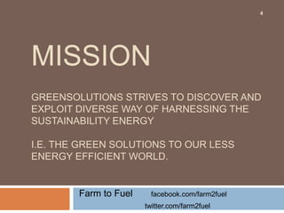 Greensolutions Farm2Fuel presentations | PPTX