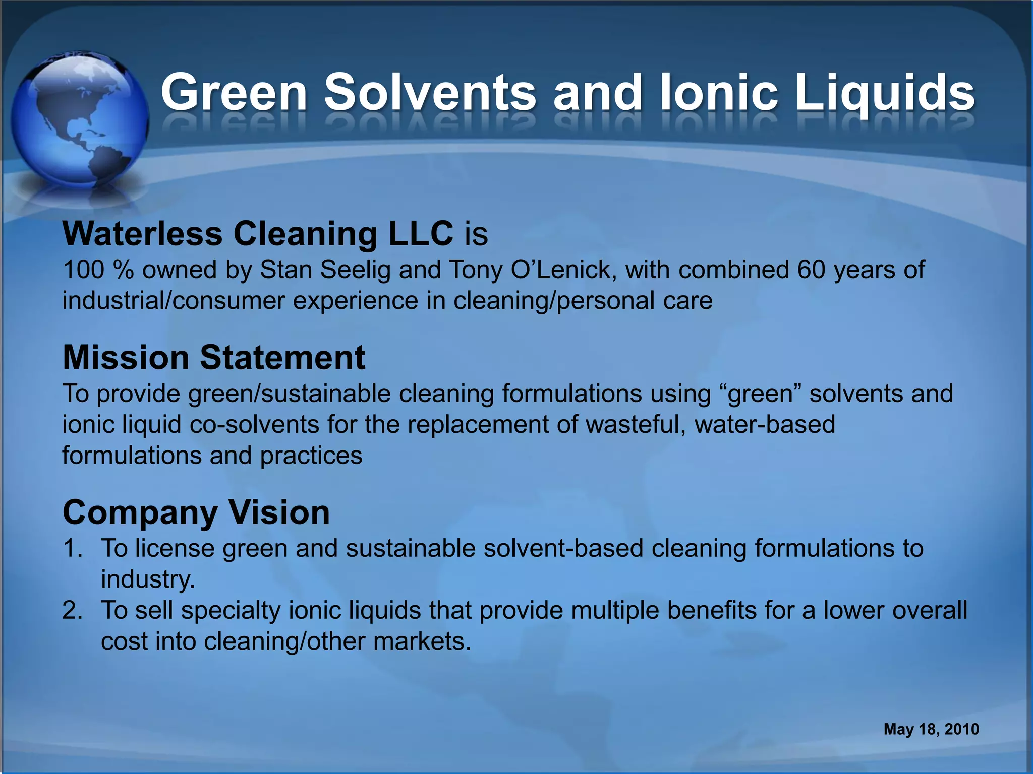 Green Solvents And Ionic Liquids | PDF