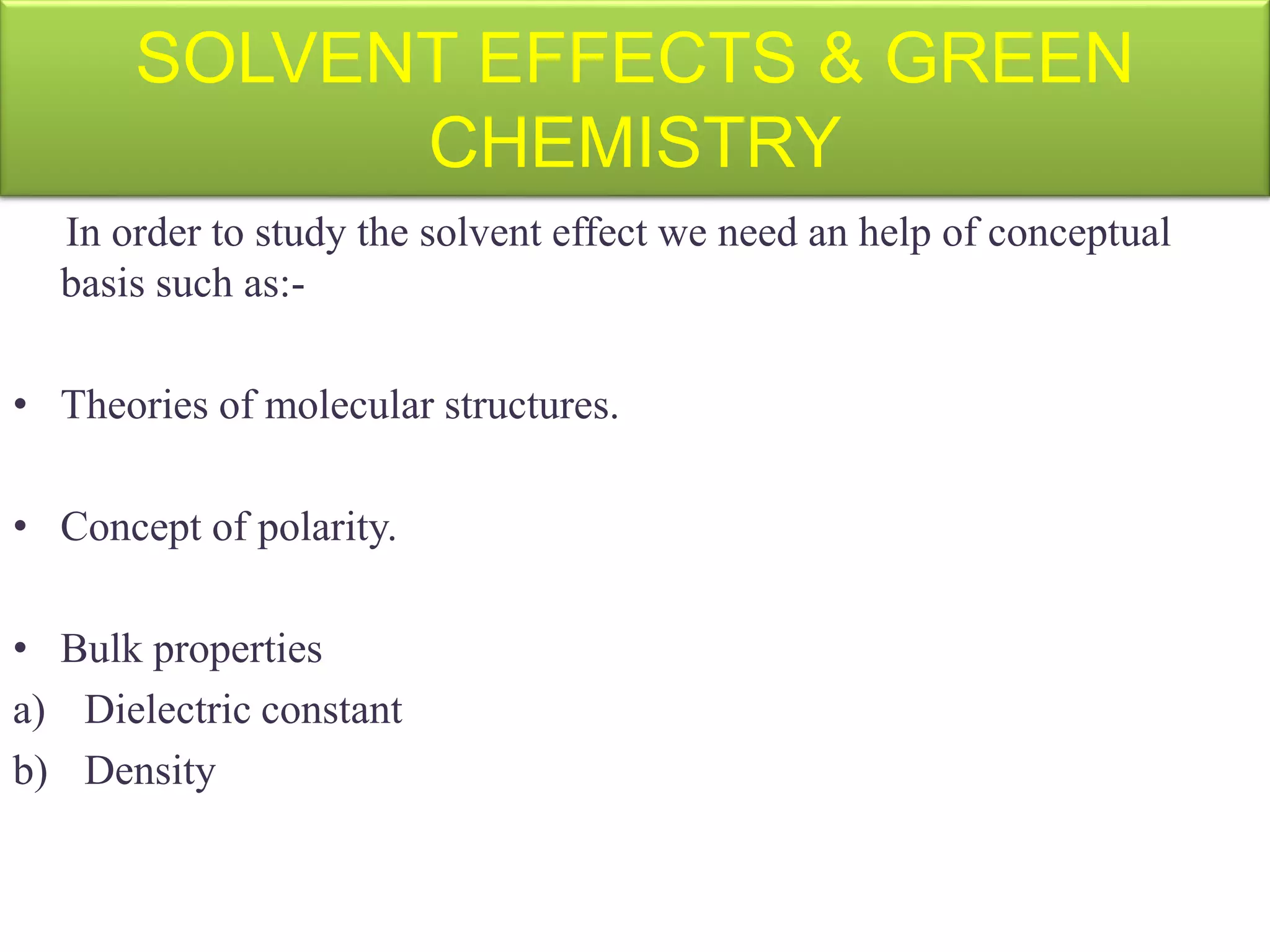Green solvents ppt | PPTX