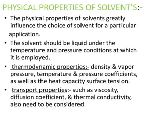 Green solvents ppt | PPTX