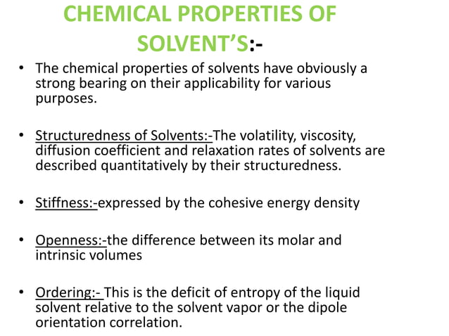 Green solvents ppt | PPTX | Chemistry | Science