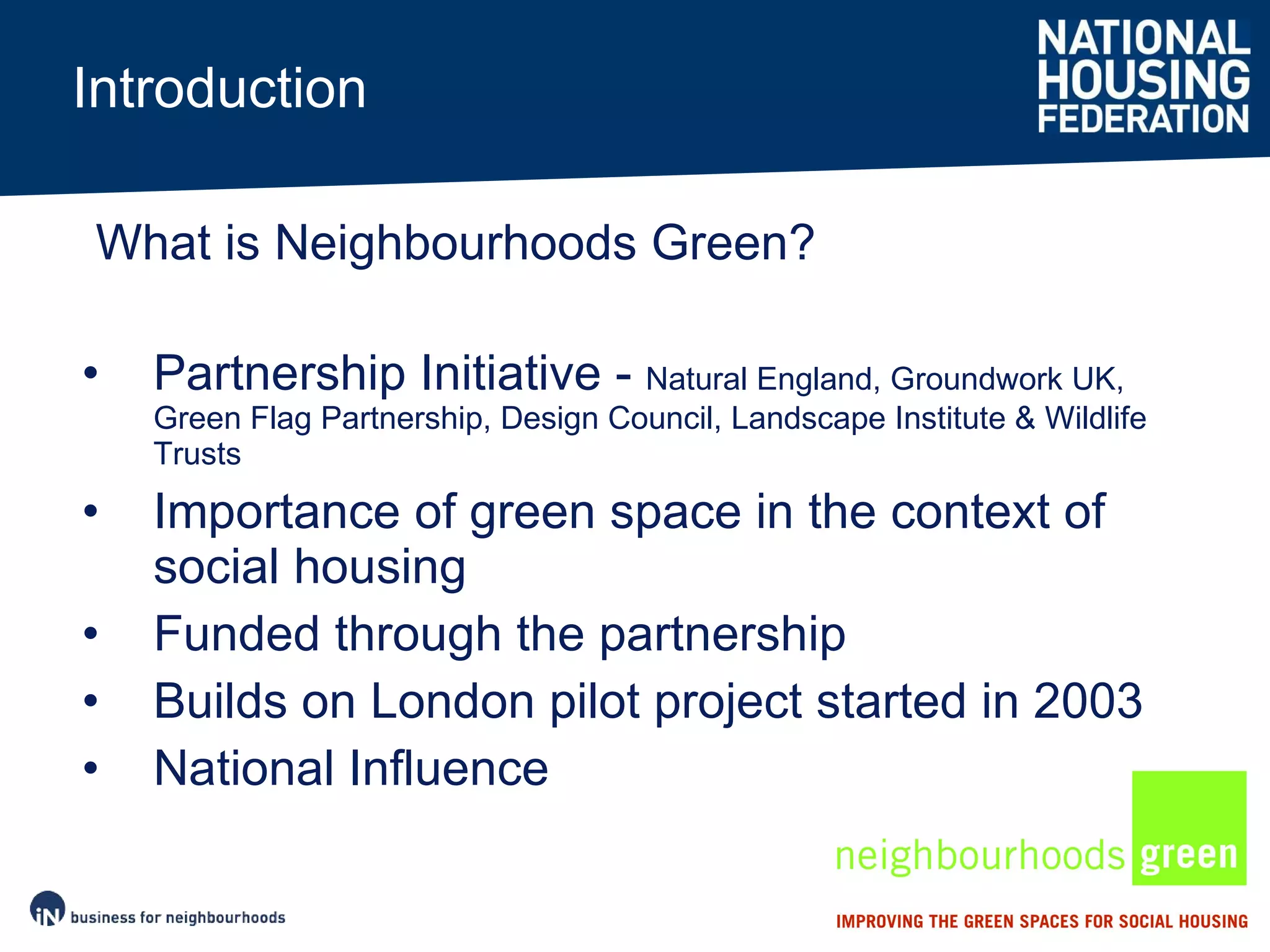 Neighbourhoods Green Presentation | PPT