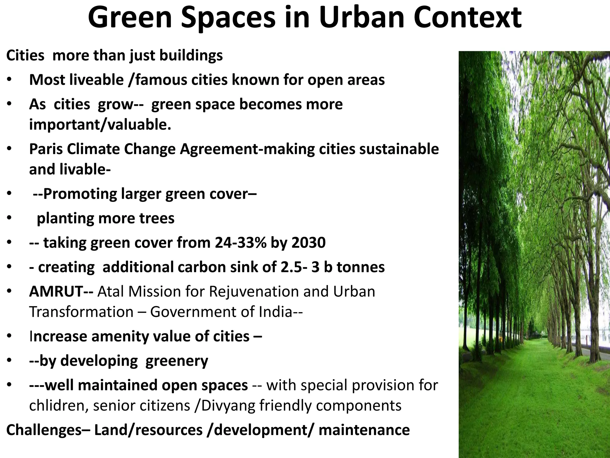 Planning for Open Spaces to Make Cities Healthy | PPT