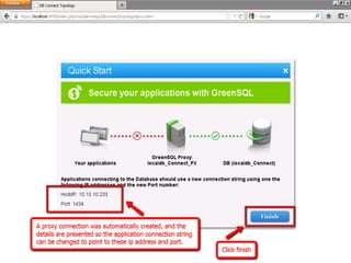 GreenSQL Express Activation Presentation Tutorial | PDF