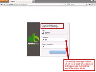 GreenSQL Express Activation Presentation Tutorial | PDF