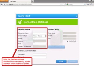GreenSQL Express Activation Presentation Tutorial | PDF