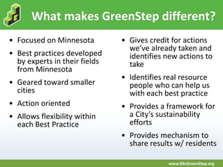 Minnesota GreenStep Cities Overview | PDF