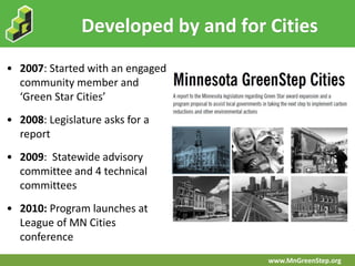 Minnesota GreenStep Cities Overview | PDF