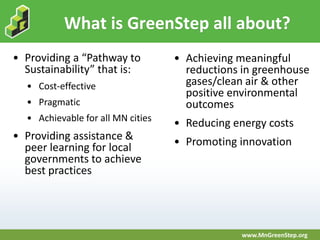 Minnesota GreenStep Cities Overview | PDF