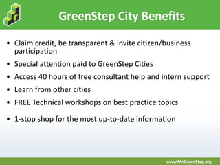 Minnesota GreenStep Cities Overview | PDF