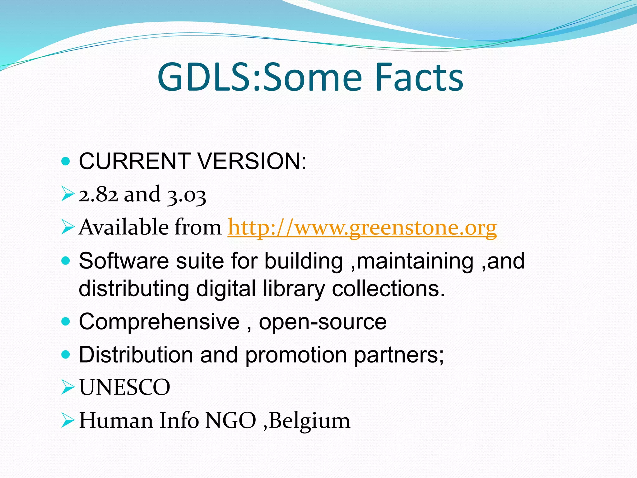 Greenstone digital library | PPTX | Desktop Publishing | Computer ...