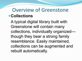 Greenstone digital library | PPTX | Desktop Publishing | Computer ...