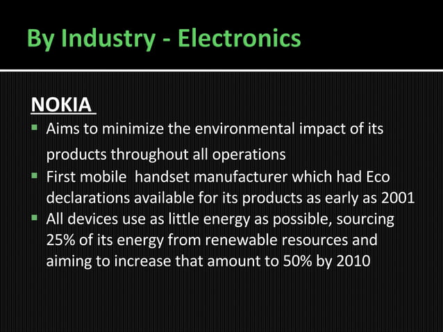 Green Strategy Presentation | PPT