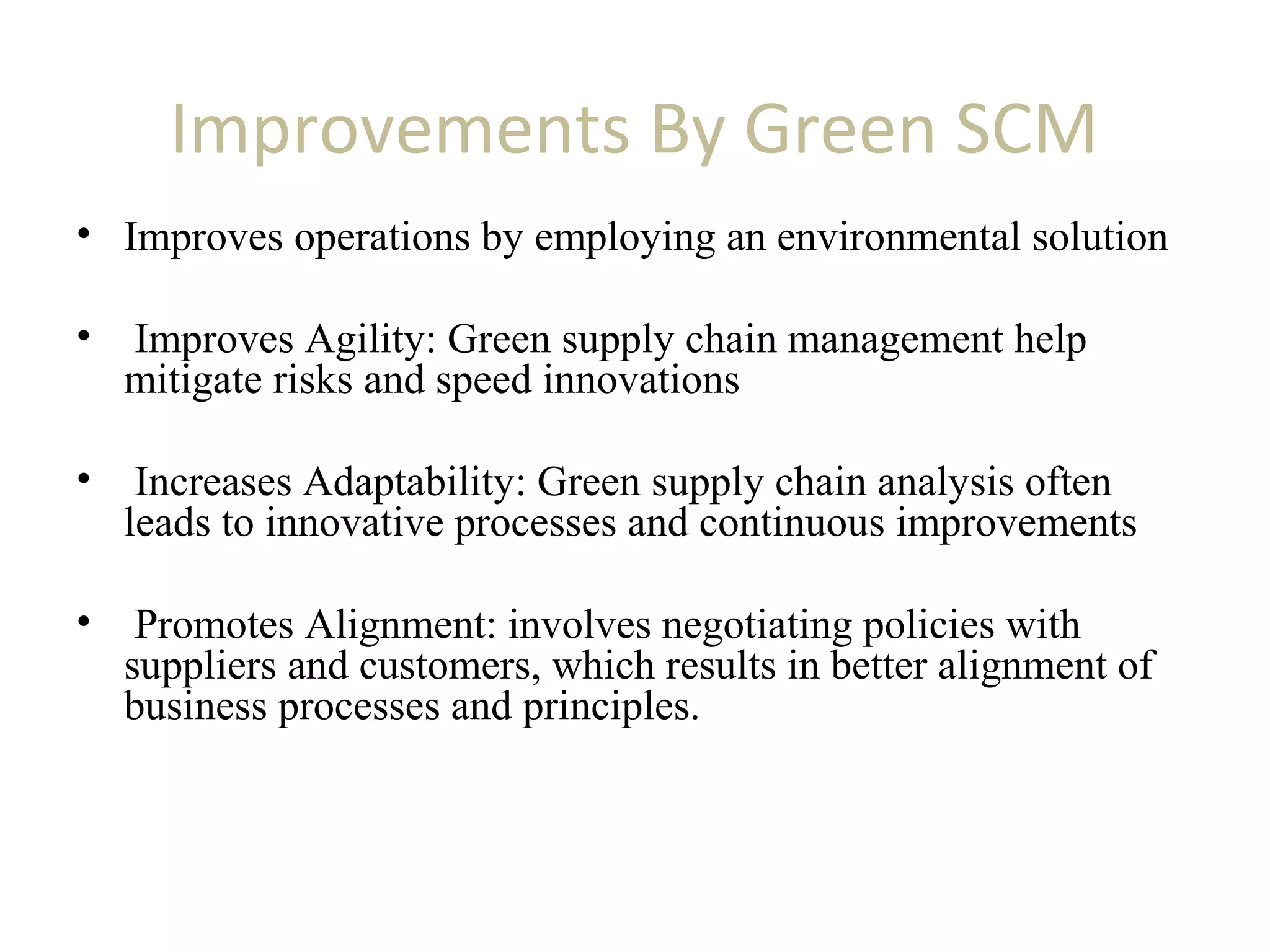 Green Supply Chain Management (GSCM) | PPT