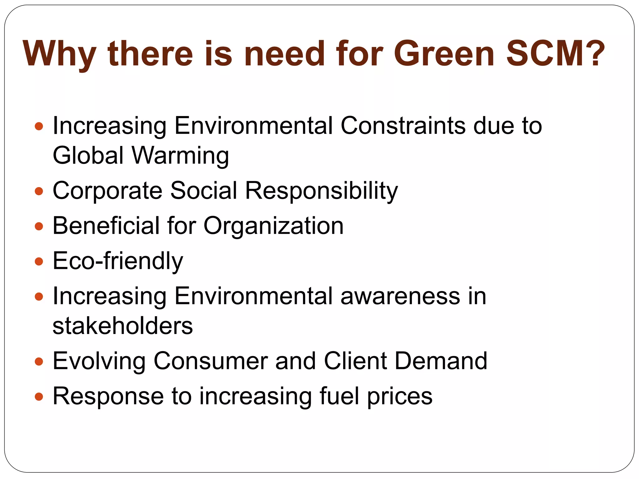 Green supply chain management | PPTX