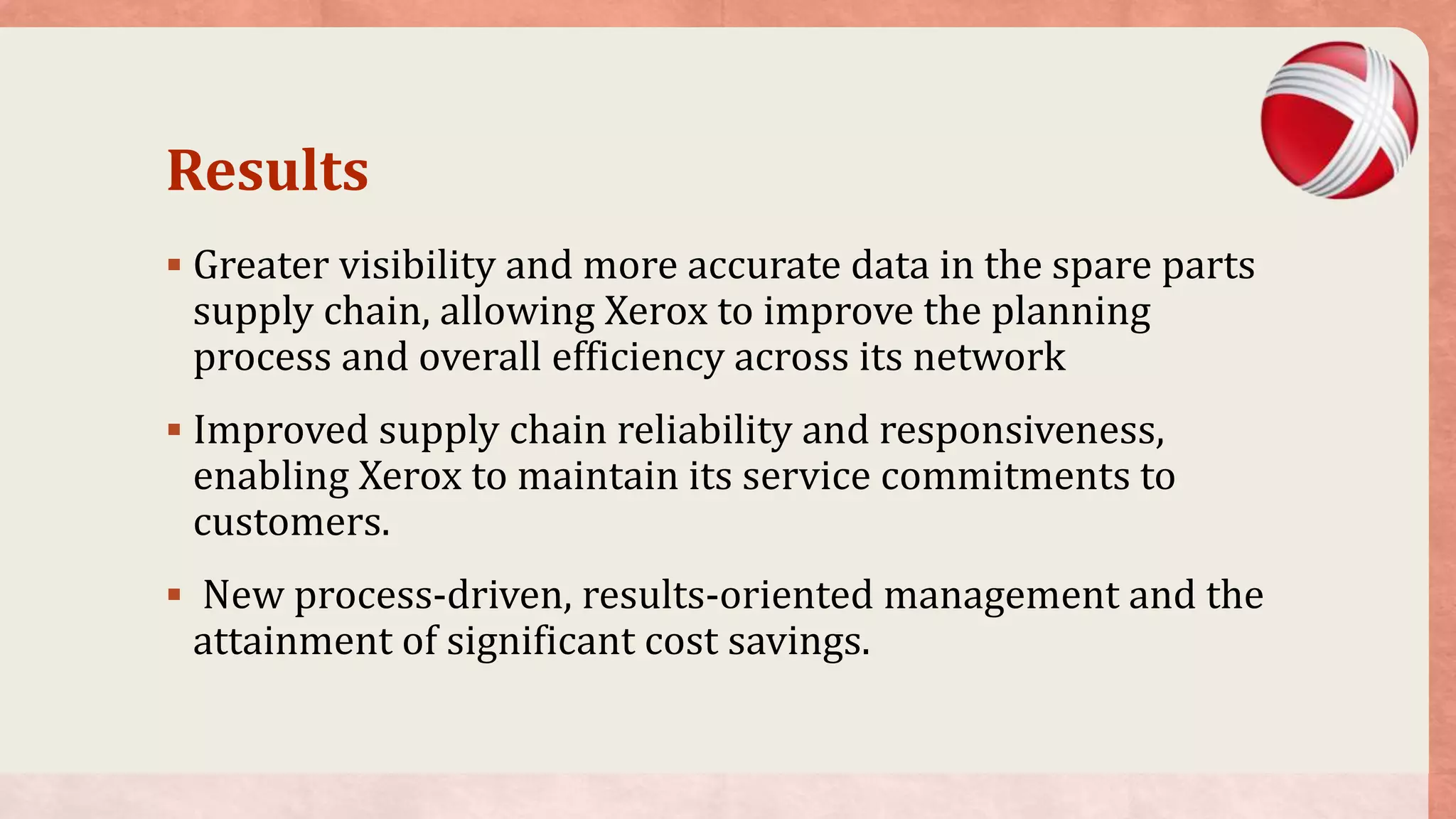 Green supply chain of xerox | PPTX