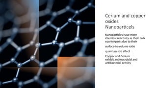 GREEN SYNTHESIS AND BIOLOGICAL EVALUATION OF CuO AND CeO NANOPARTICLES ...