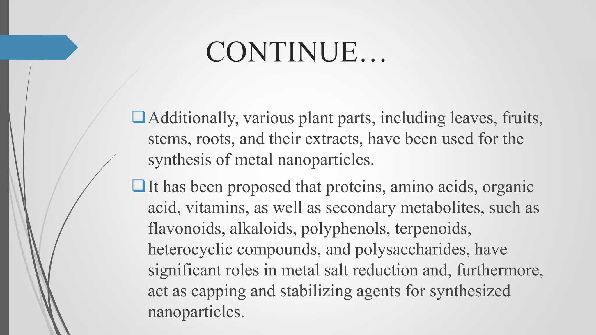 Green synthesis of nanoparticles | PPTX