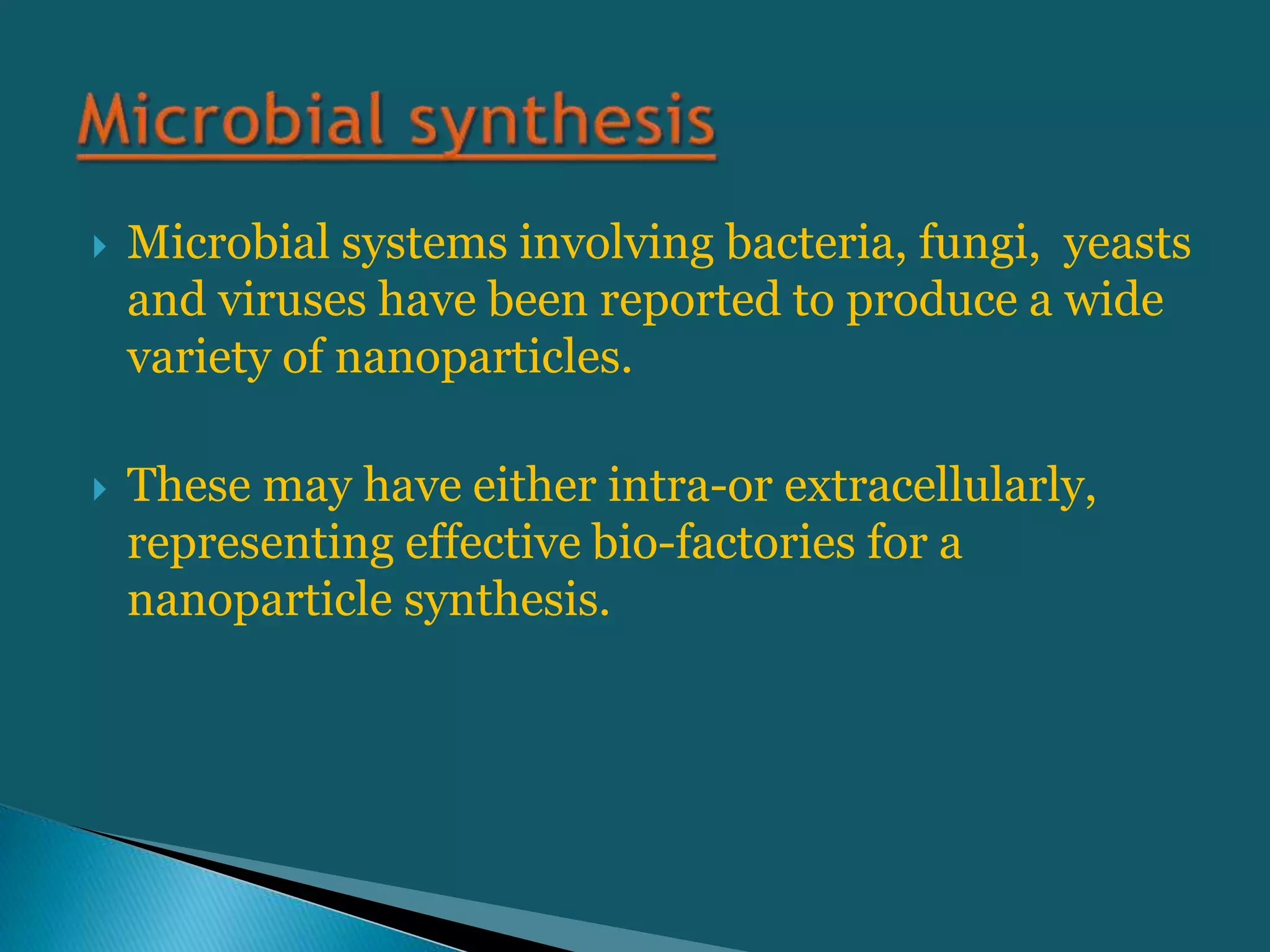 Green synthesis of nanoparticles | PPTX