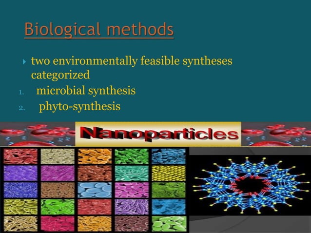 Green synthesis of nanoparticles | PPTX | Chemistry | Science