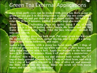 Green tea cosmetology | PPT