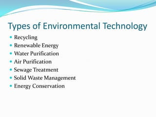 Green Technology & Protection of Environment | PPTX