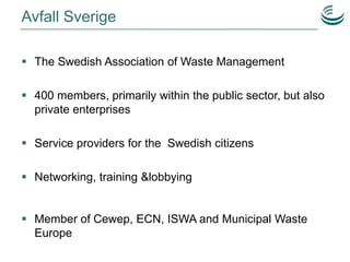 The Swedish Waste Management System | PPTX