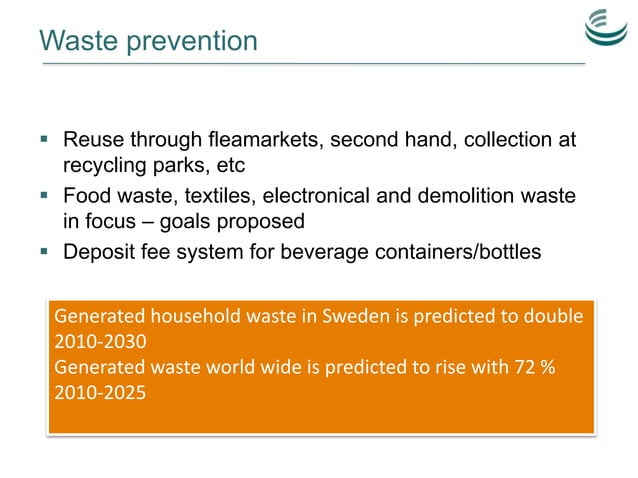 The Swedish Waste Management System | PPTX | Environmental Services ...