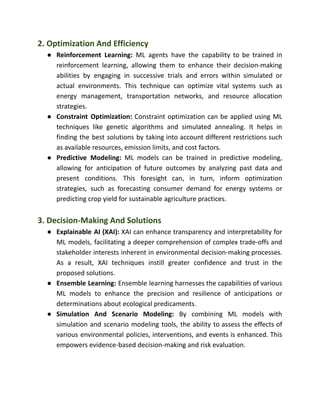 Green Tech: How AI And Machine Learning Drive Environmental Solutions | PDF