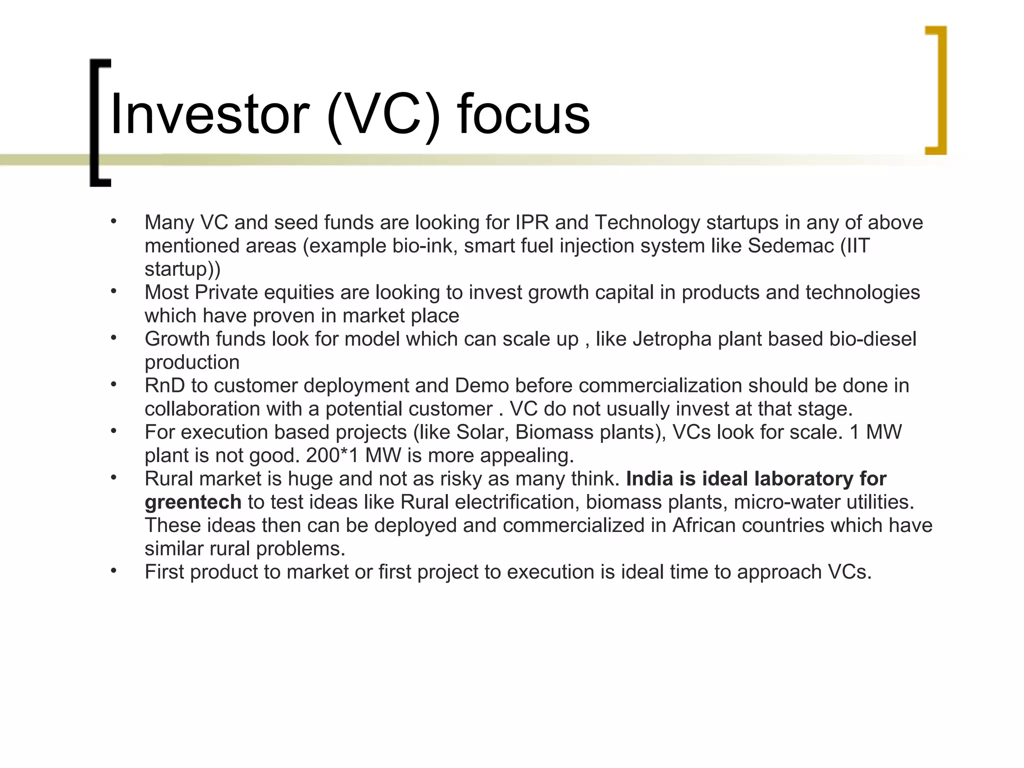 Greentech India Opportunities - overview | PPT