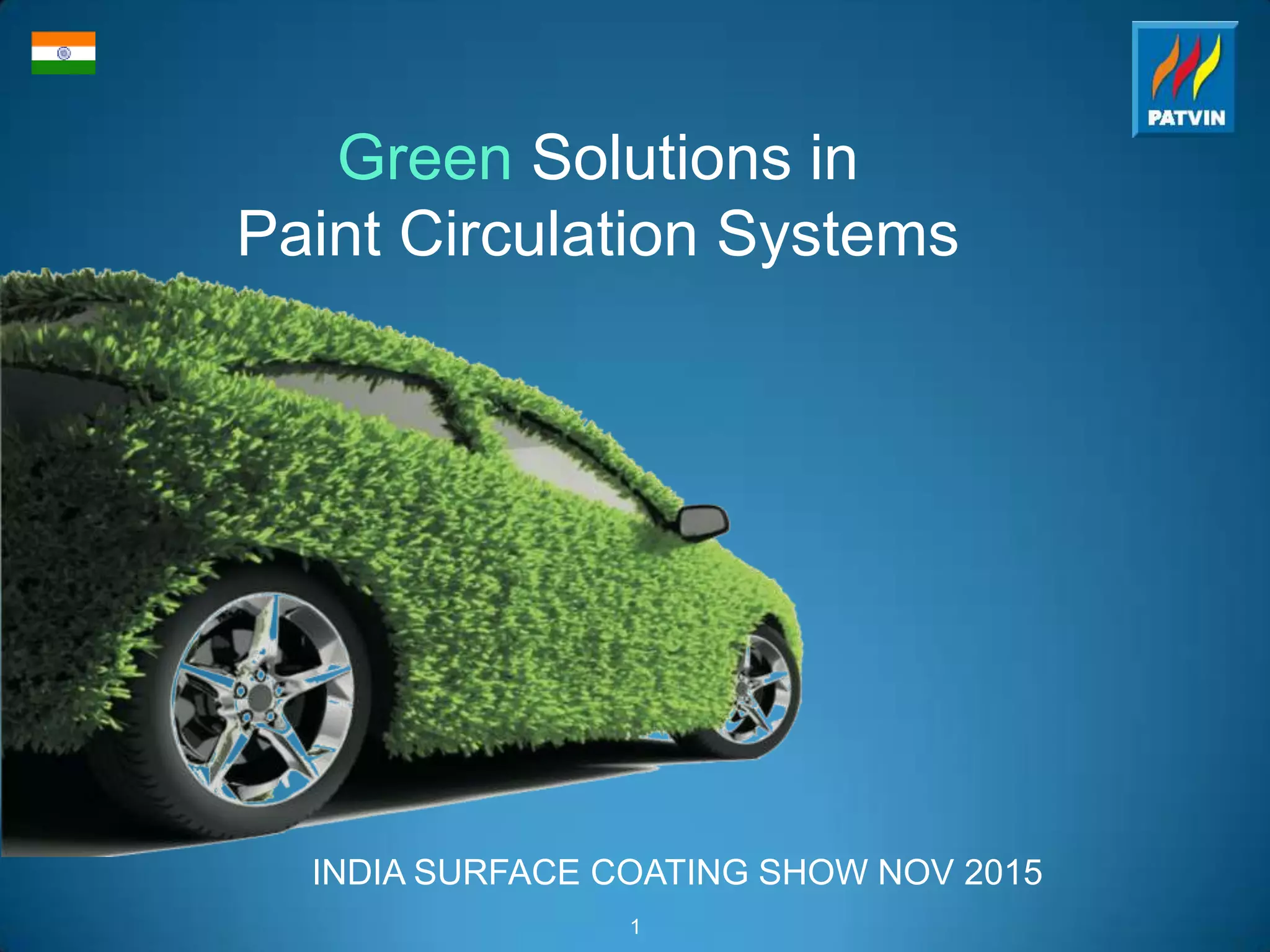 Green technologies for Paint Circulation Systems | PDF