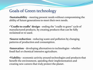 Green technology | PPTX