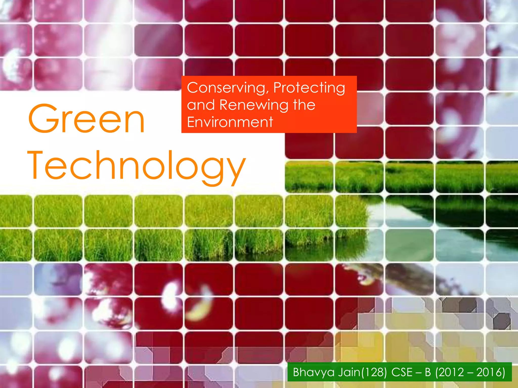 Green technology | PPTX