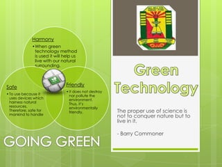 Green technology | PPTX