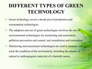 Green technology | PPTX
