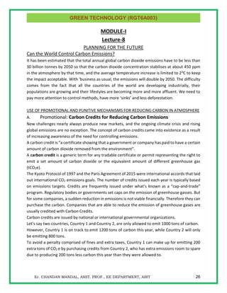 GREEN TECHNOLOGY notes.pdf mechanical engg | PDF