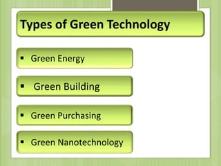 Green technololgy | PPTX