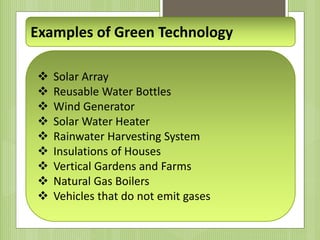 Green technololgy | PPT