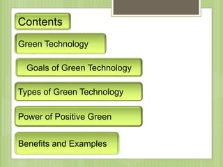 Green technololgy | PPT | Free Download